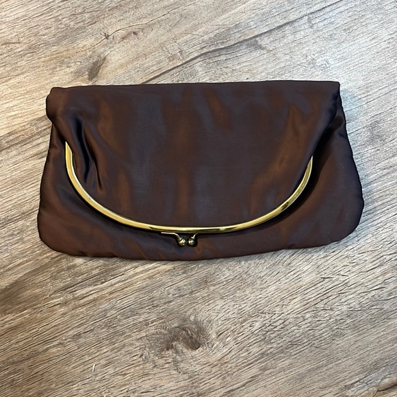 Ingber | Bags | Vintage Ingber 95s Brown Velvet Foldover Clutch | Poshmark